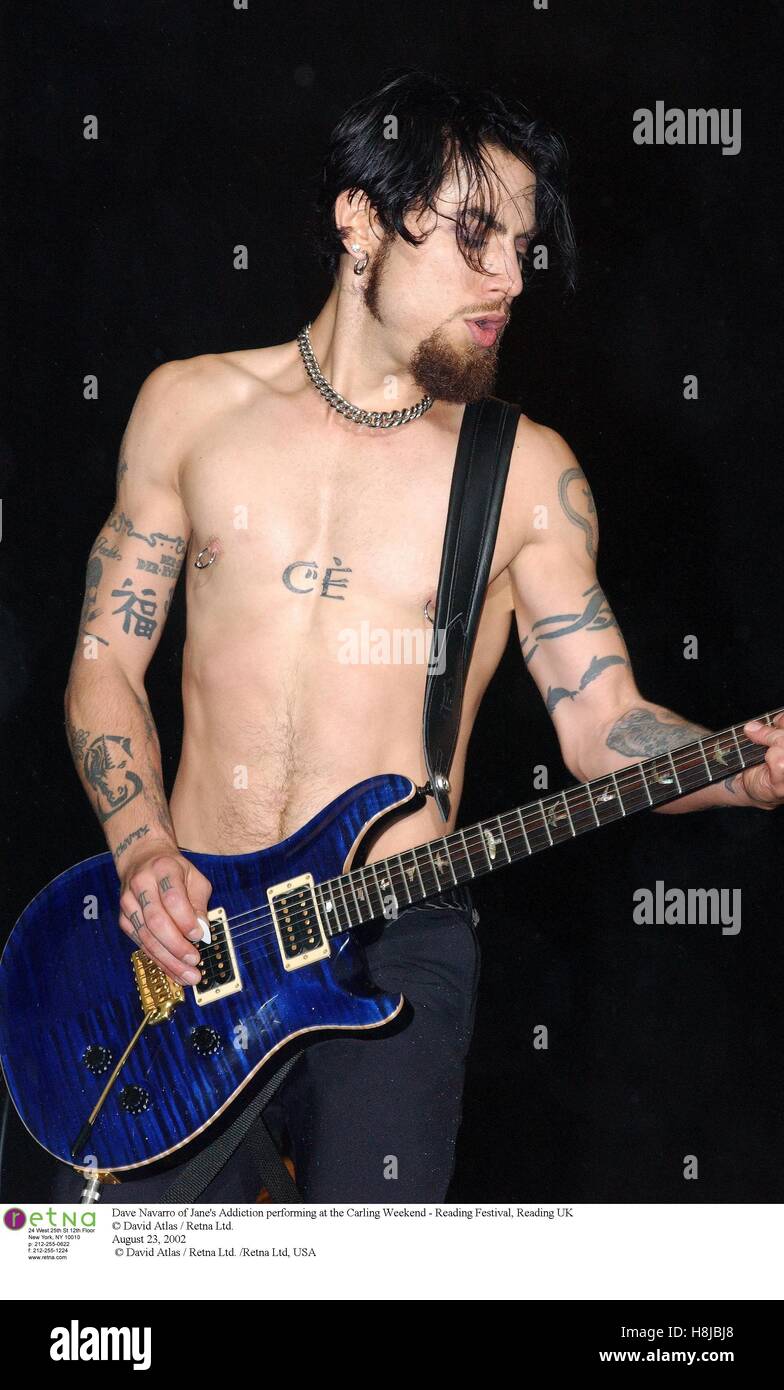 Dave Navarro of Jane's Addiction performing at the Carling Weekend ...