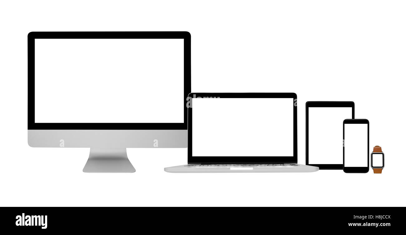 Blank devices - Computer desktop, laptop, tablet, smartphone and ...