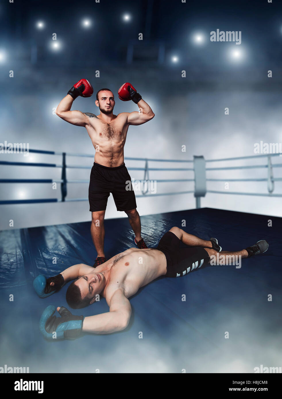 Fighter wins the strike Stock Photo - Alamy