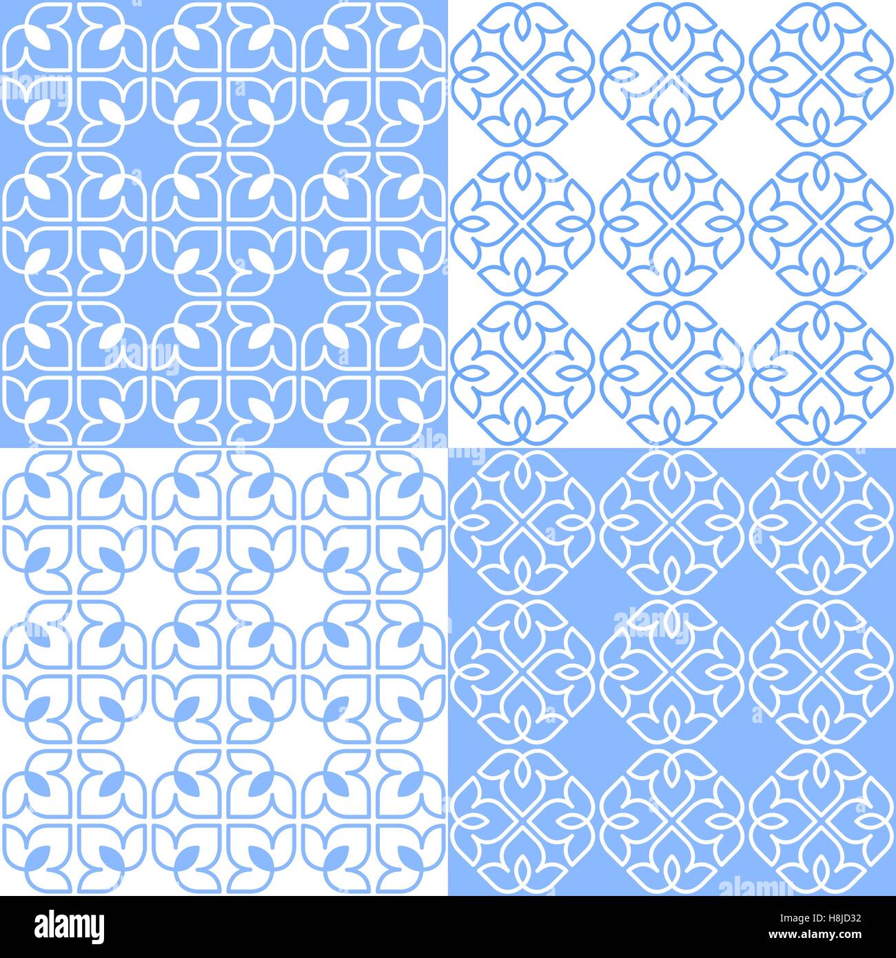 Linear Indian Lotus Pattern Stock Vector Image & Art - Alamy