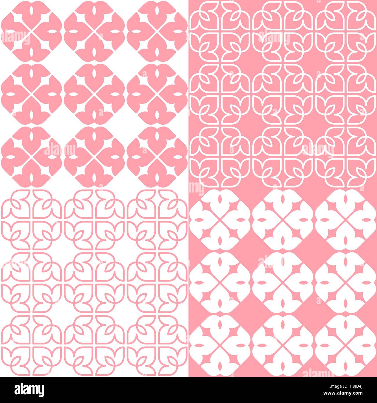 Linear Indian Lotus Pattern Stock Vector Image & Art - Alamy