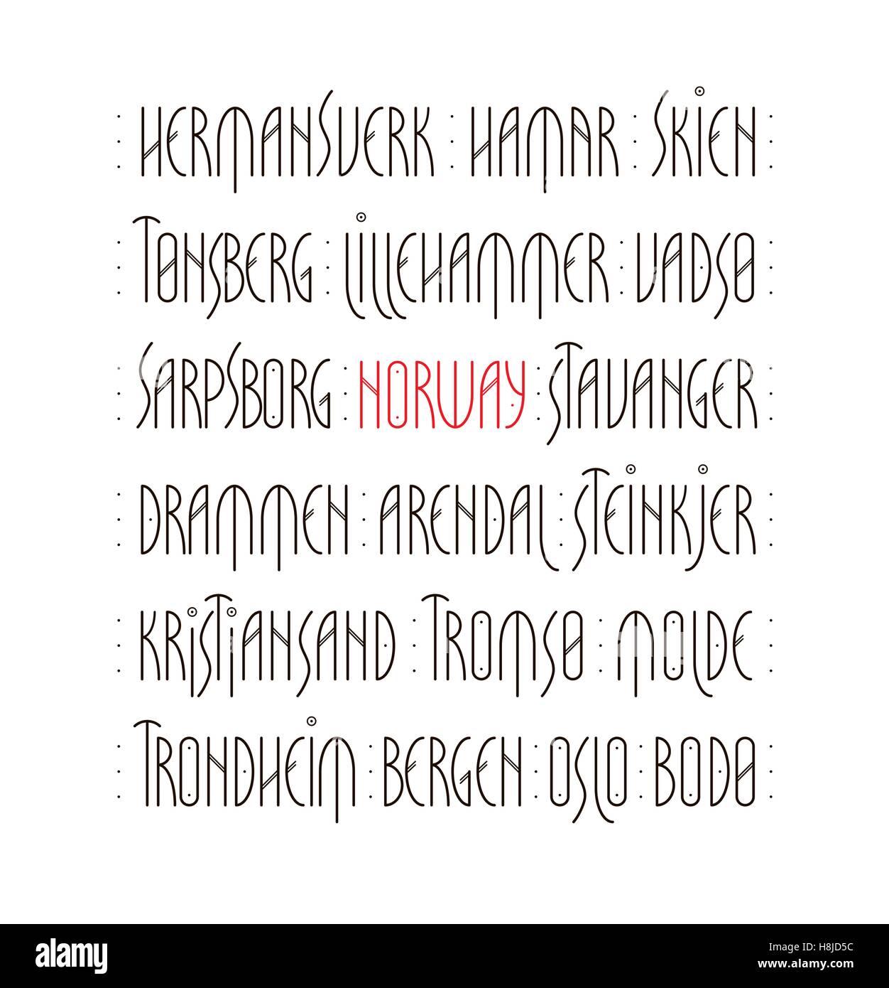 Norway stavanger city Stock Vector Images - Alamy