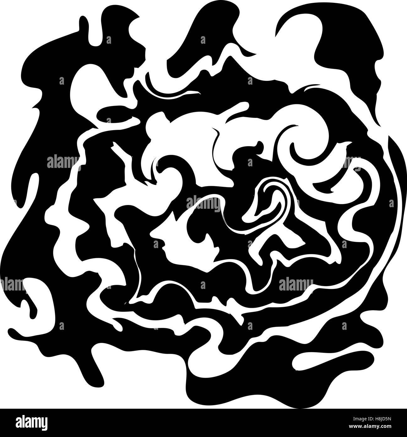 Black stone technique Stock Vector Images - Alamy