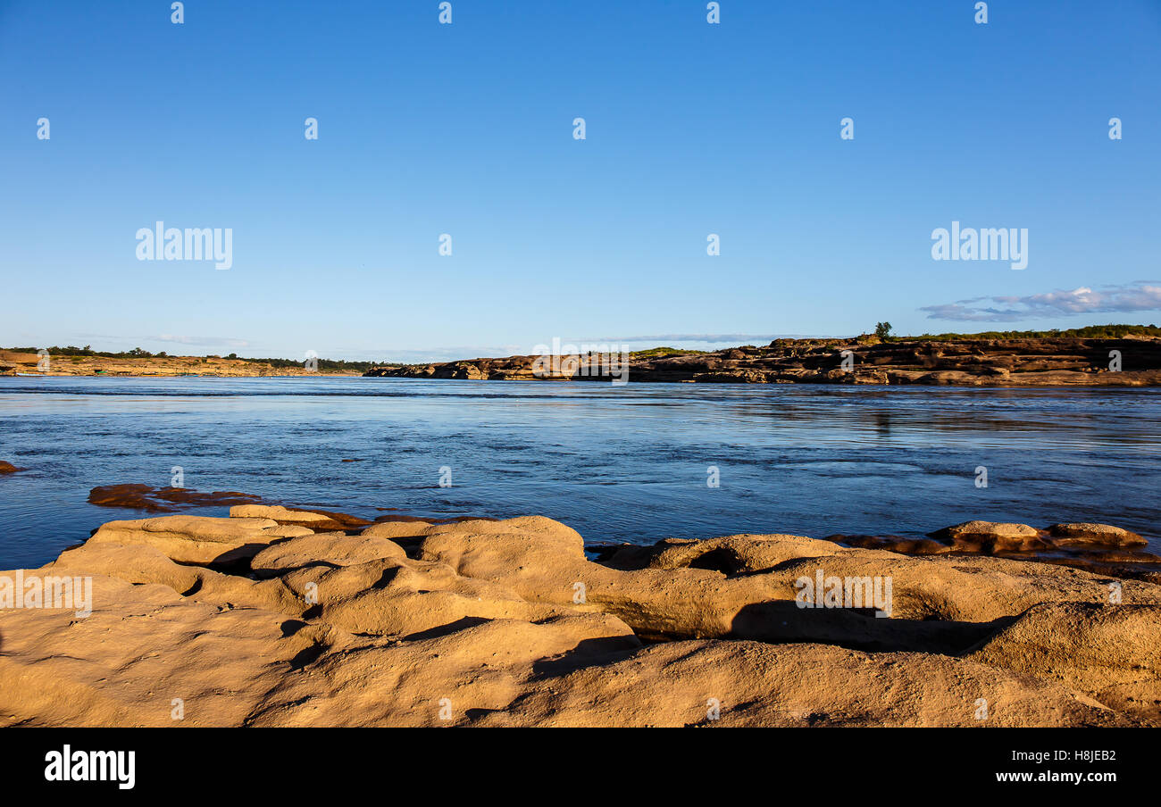 Sam Pan Bok in Mae Kong river. Ubonratchathani Province ,Thailand Stock ...