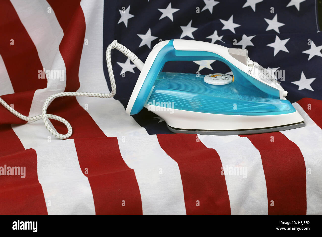 ironed Crumpled US flag Stock Photo - Alamy