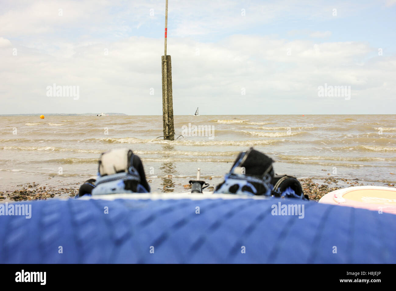 Whitstable beach waves hi-res stock photography and images - Alamy