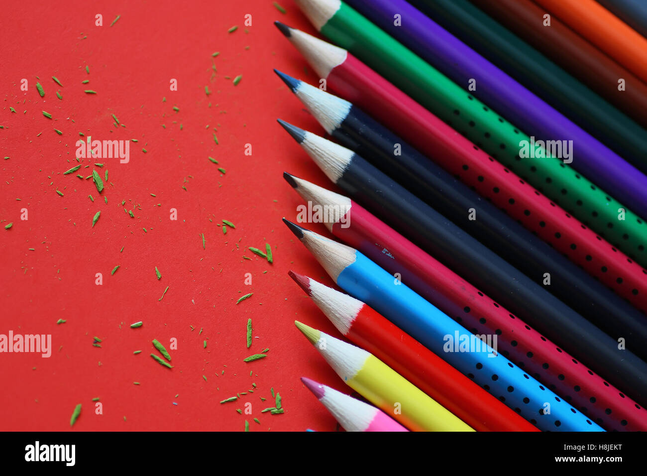 stationery red background Stock Photo - Alamy