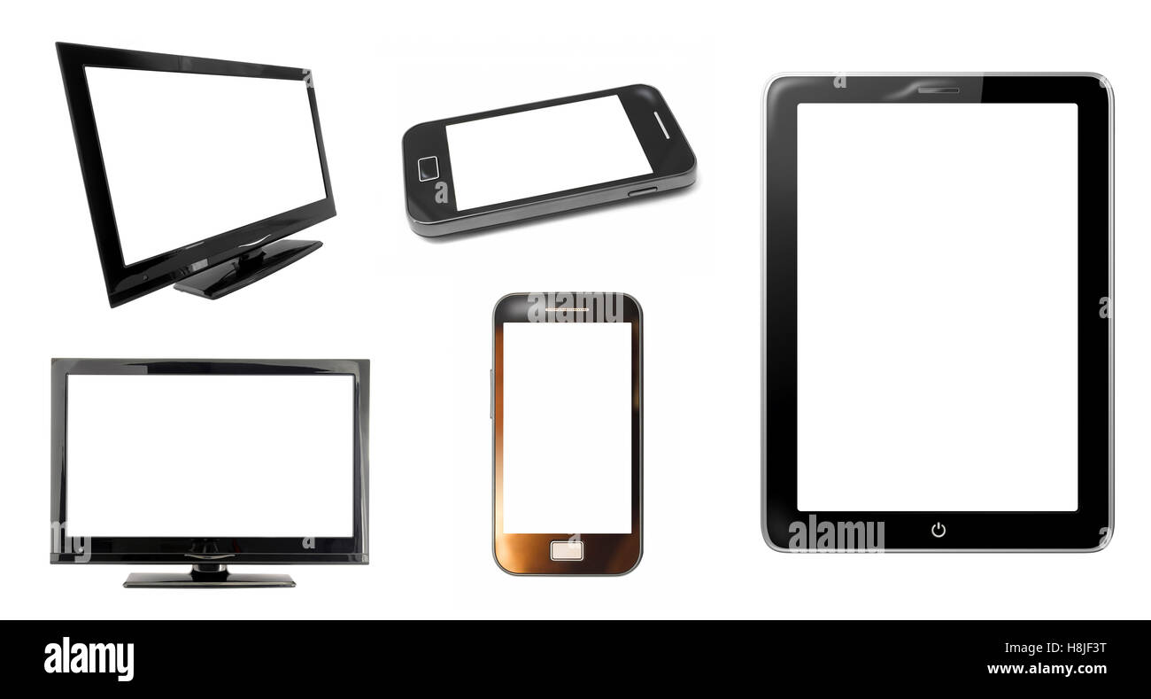 Smart tv screen Cut Out Stock Images & Pictures - Alamy