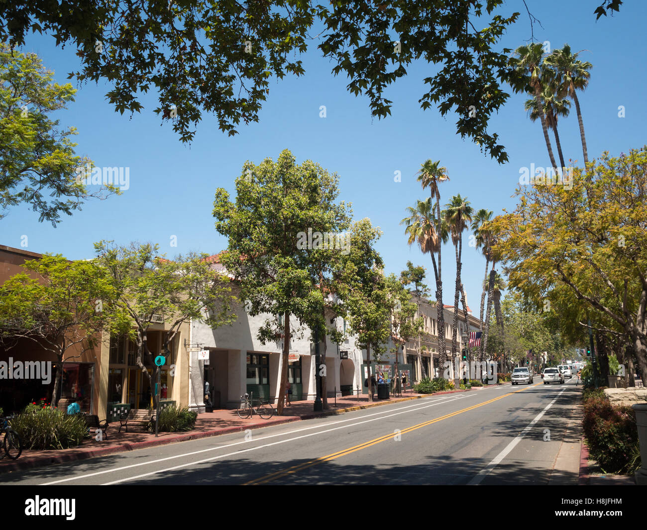 Santa Barbara State Street Stock Photo - Alamy