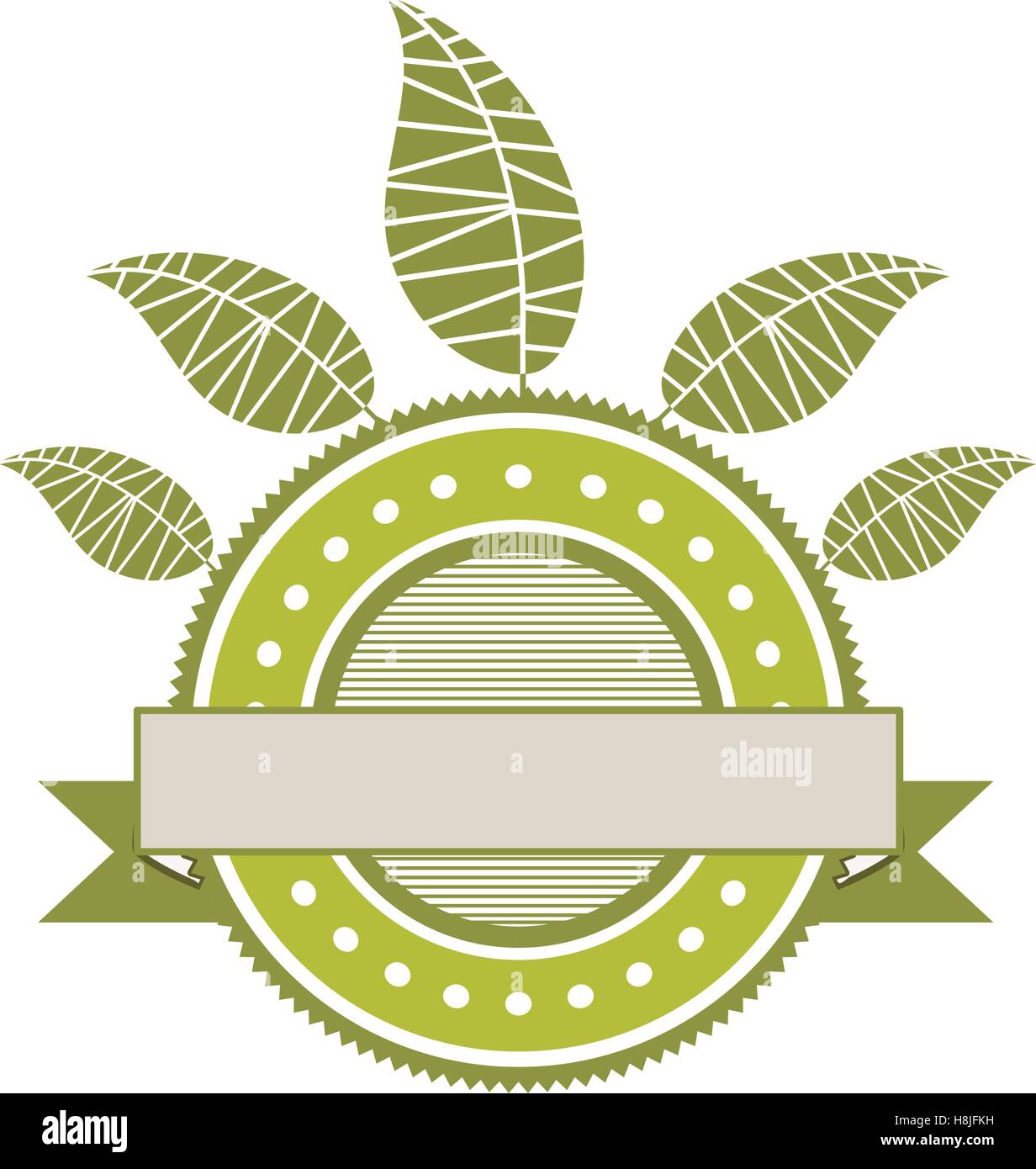 eco friendly emblem or label nature related icon image vector ...