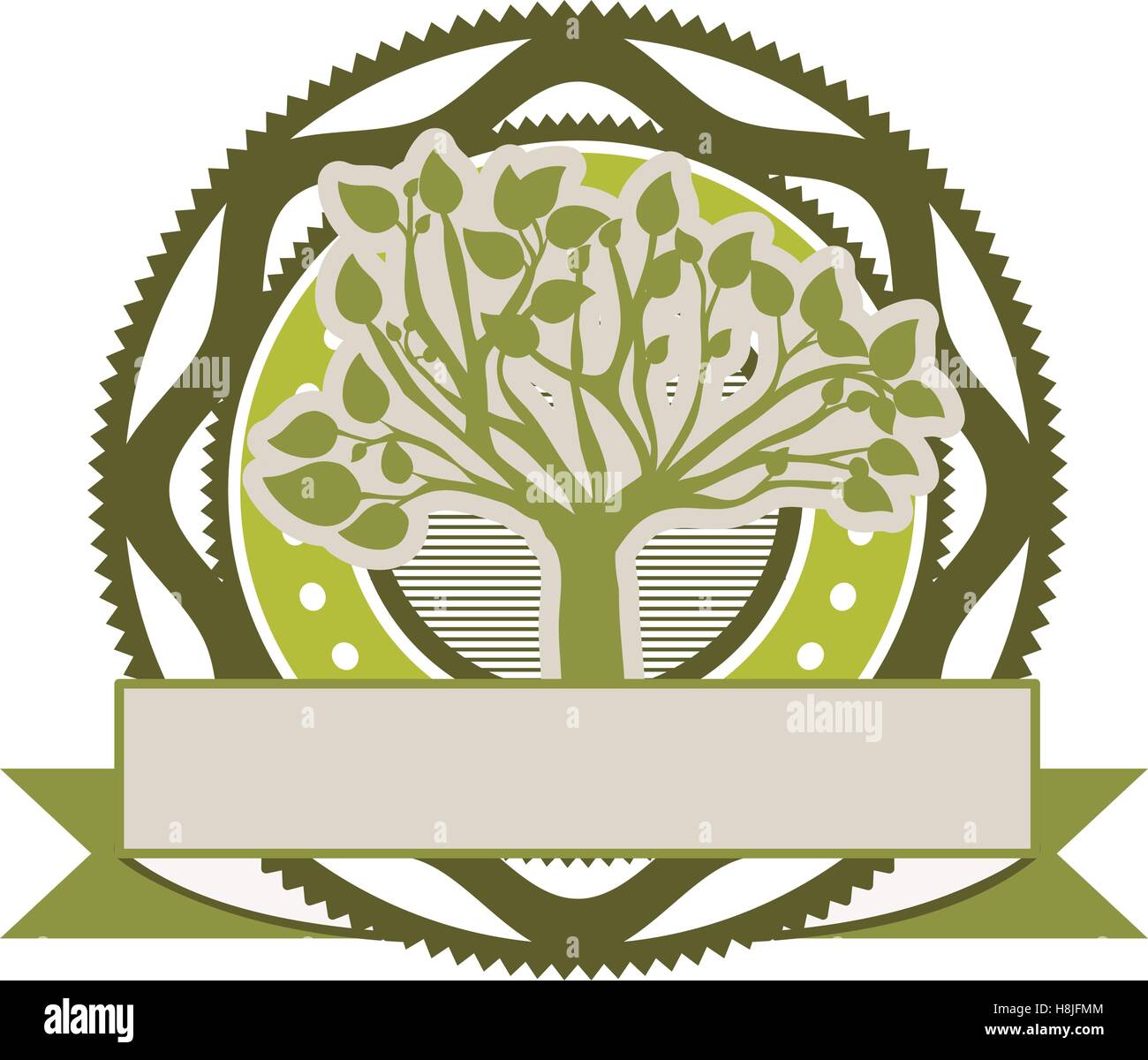 eco friendly emblem or label nature related icon image vector ...