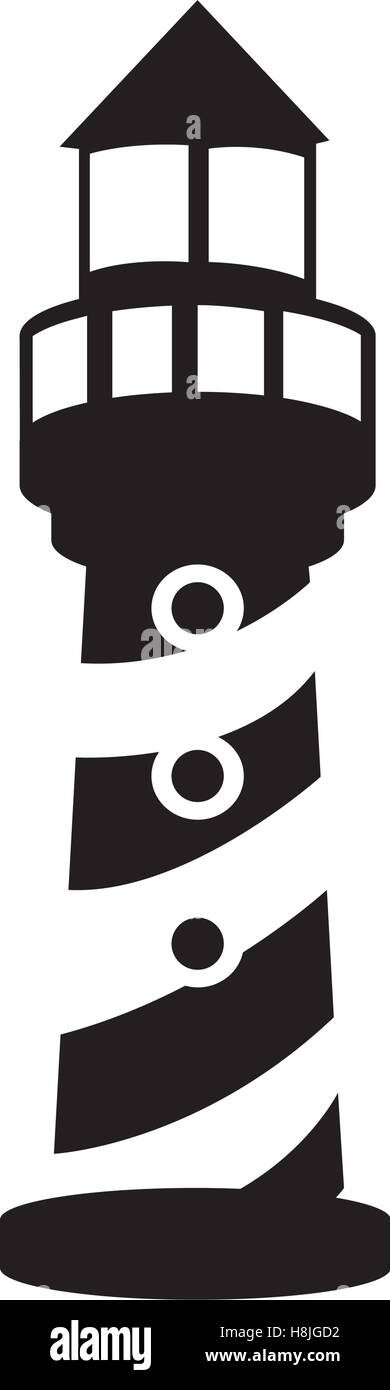 lighthouse pictogram icon image vector illustration design Stock Vector ...