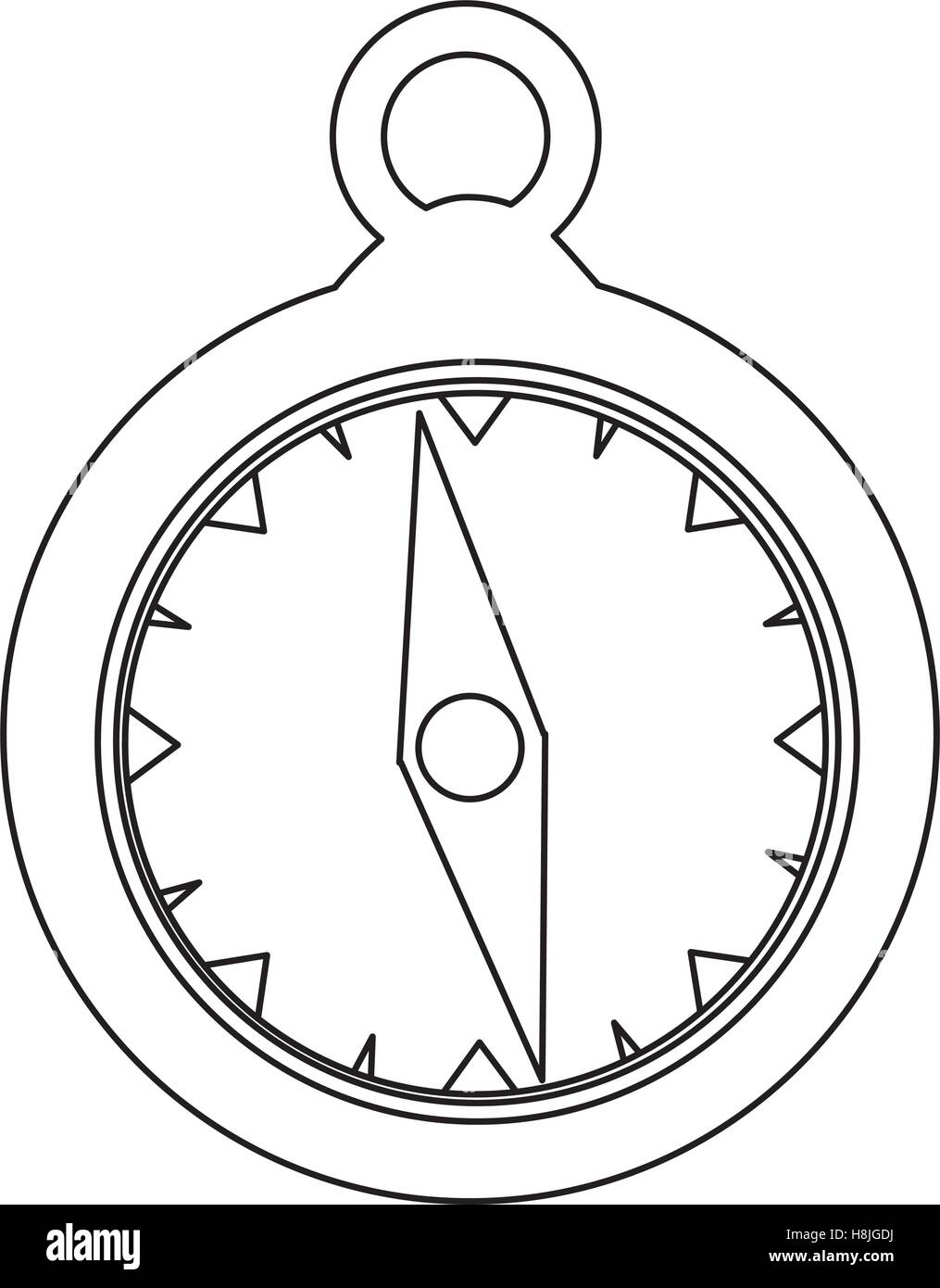 simple compass icon image vector illustration design Stock Vector Image ...