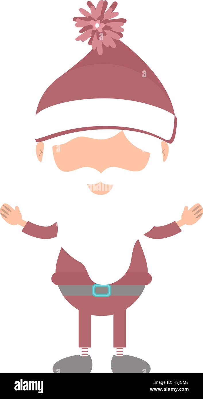 full color santa claus Image blurred vector illustration Stock Vector ...