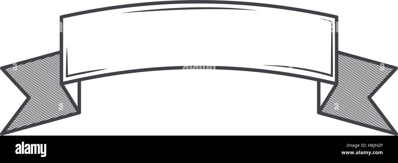 silhouette label up with ribbon on gray color vector illustration Stock ...