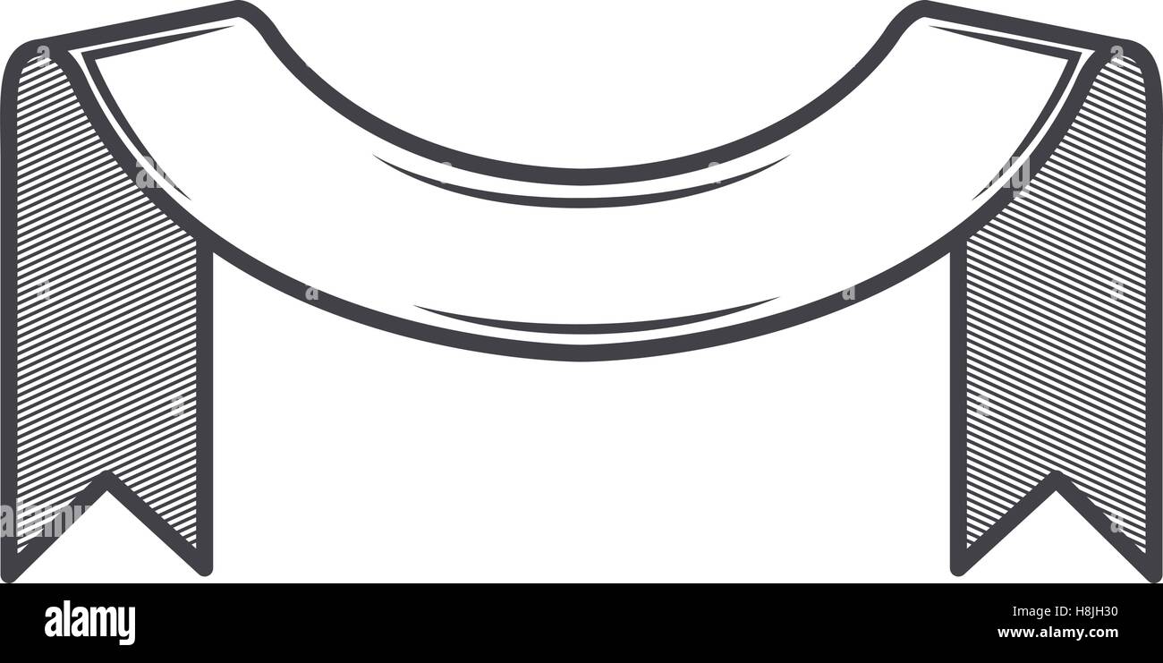 silhouette irregular label with tape on gradient vector illustration ...