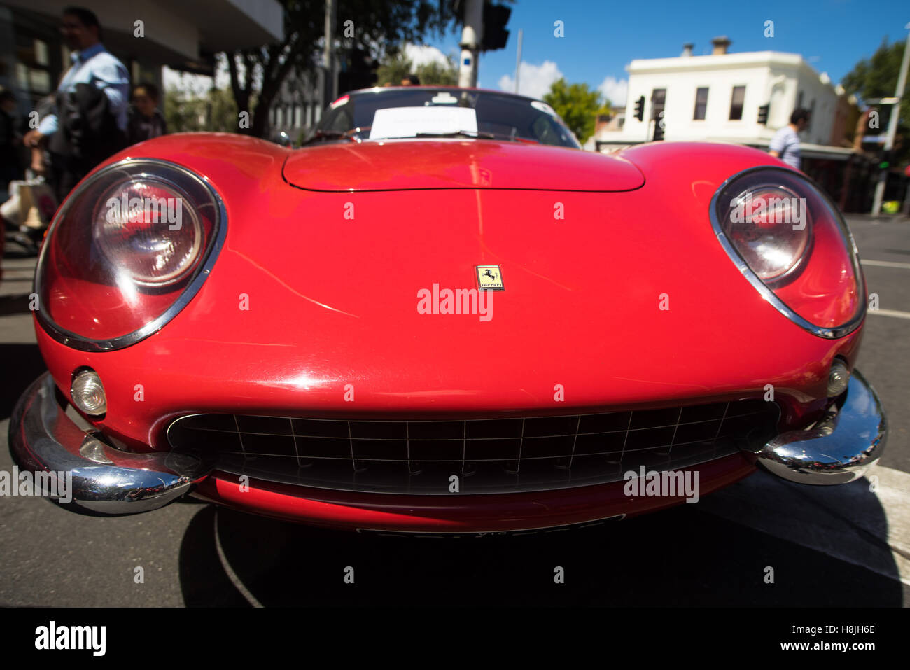 UP CLOSE TO A FERRARI FRONT END Stock Photo - Alamy