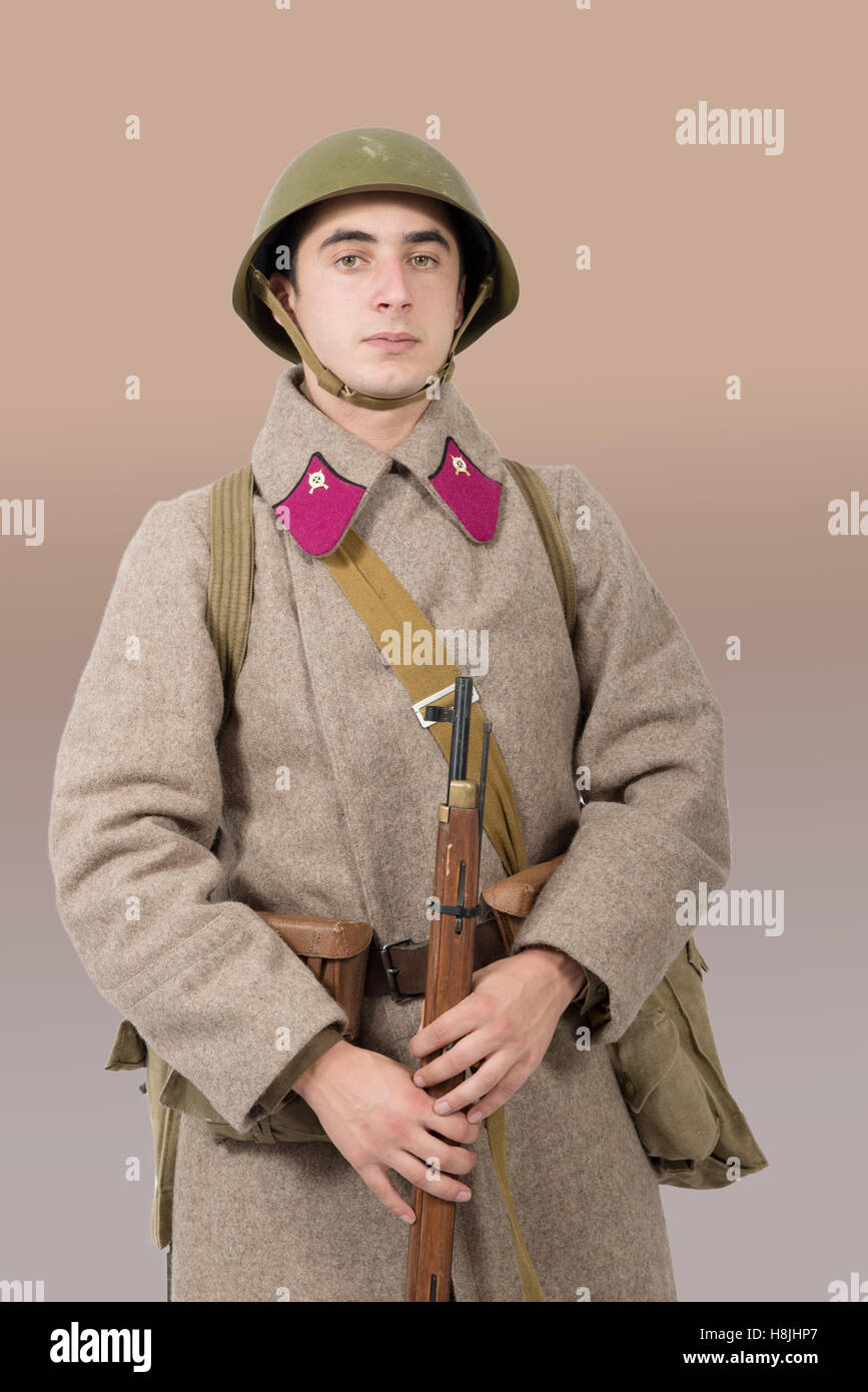 Soviet winter uniform hi-res stock photography and images - Alamy