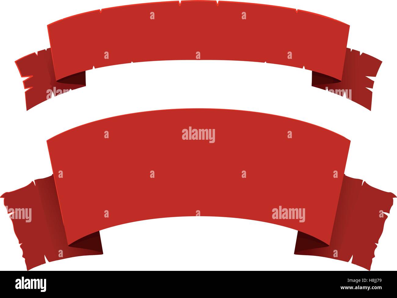 Two sizes of red banners illustration Stock Vector Image & Art - Alamy