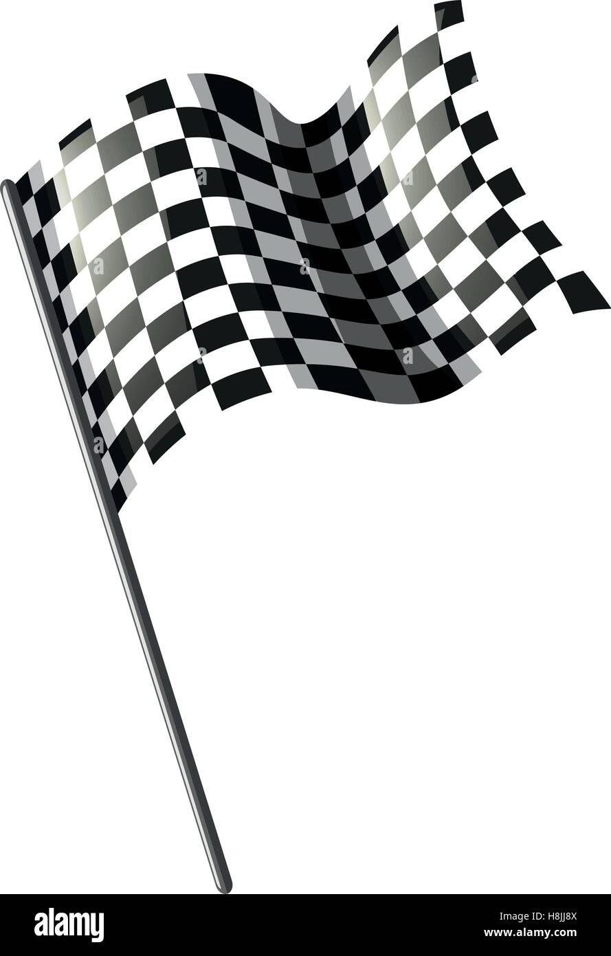 Motocross racing flag on white illustration Stock Vector Image & Art ...