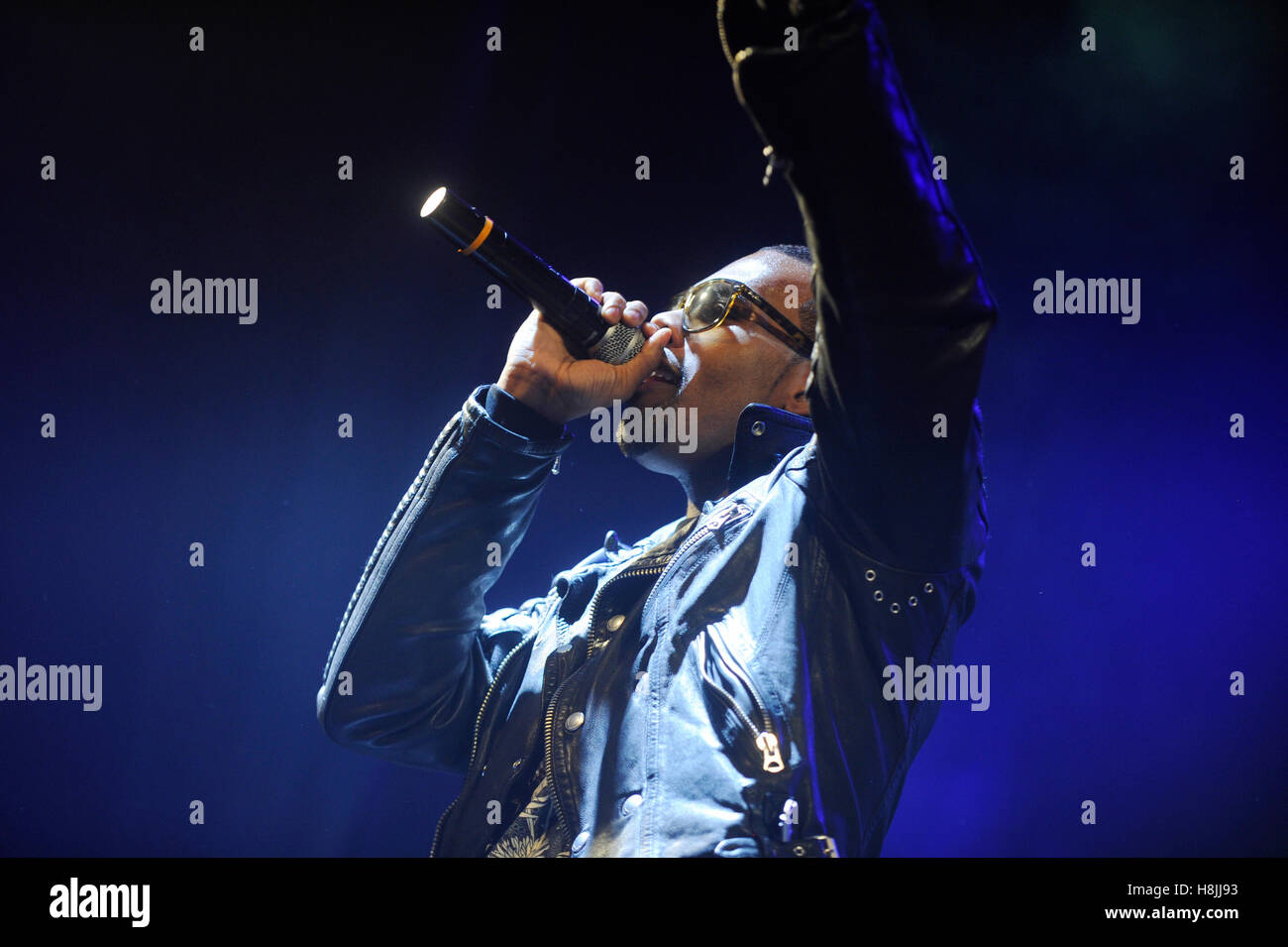 Singer Mario performs at the Brand X launch at the El Rey Theatre on ...