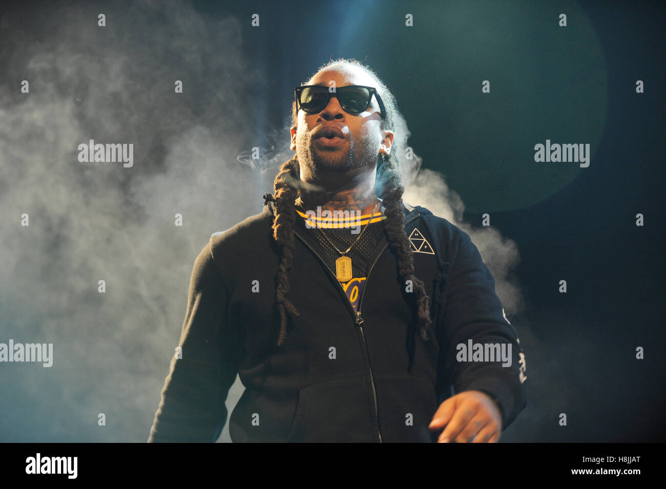 Ty Dolla Sign performs smoking at the Brand X launch at the El Rey ...