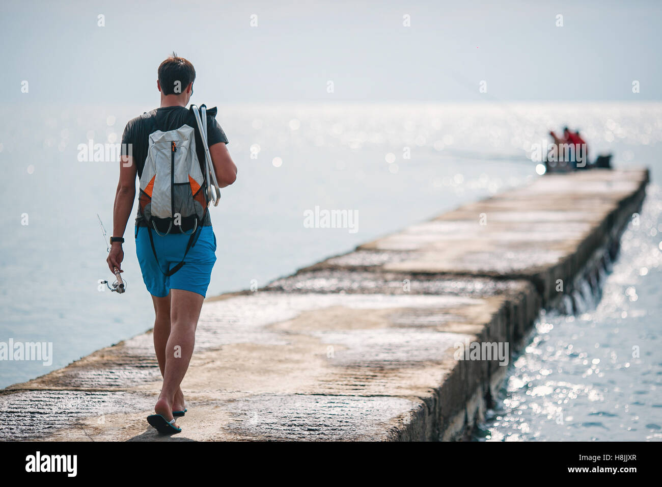 Senior man go fishing hi-res stock photography and images - Alamy