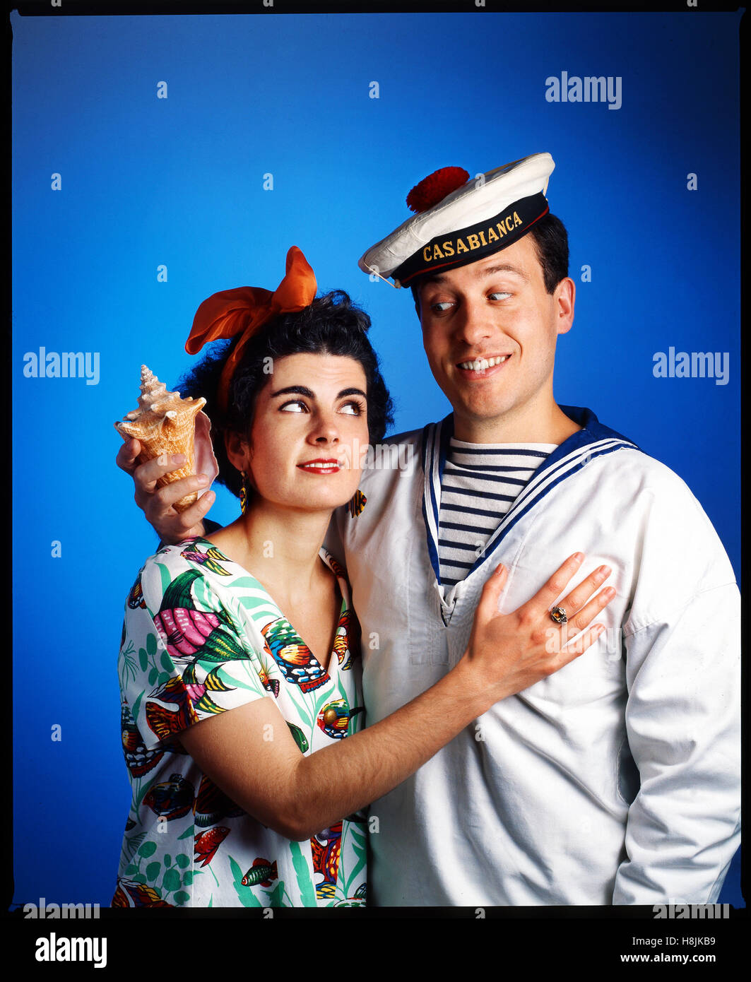 French sailor and his fiancée Stock Photo - Alamy