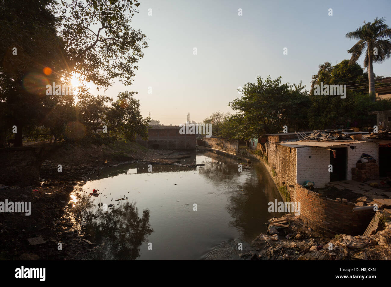 The Assi River in Varanasi, India Stock Photo - Alamy
