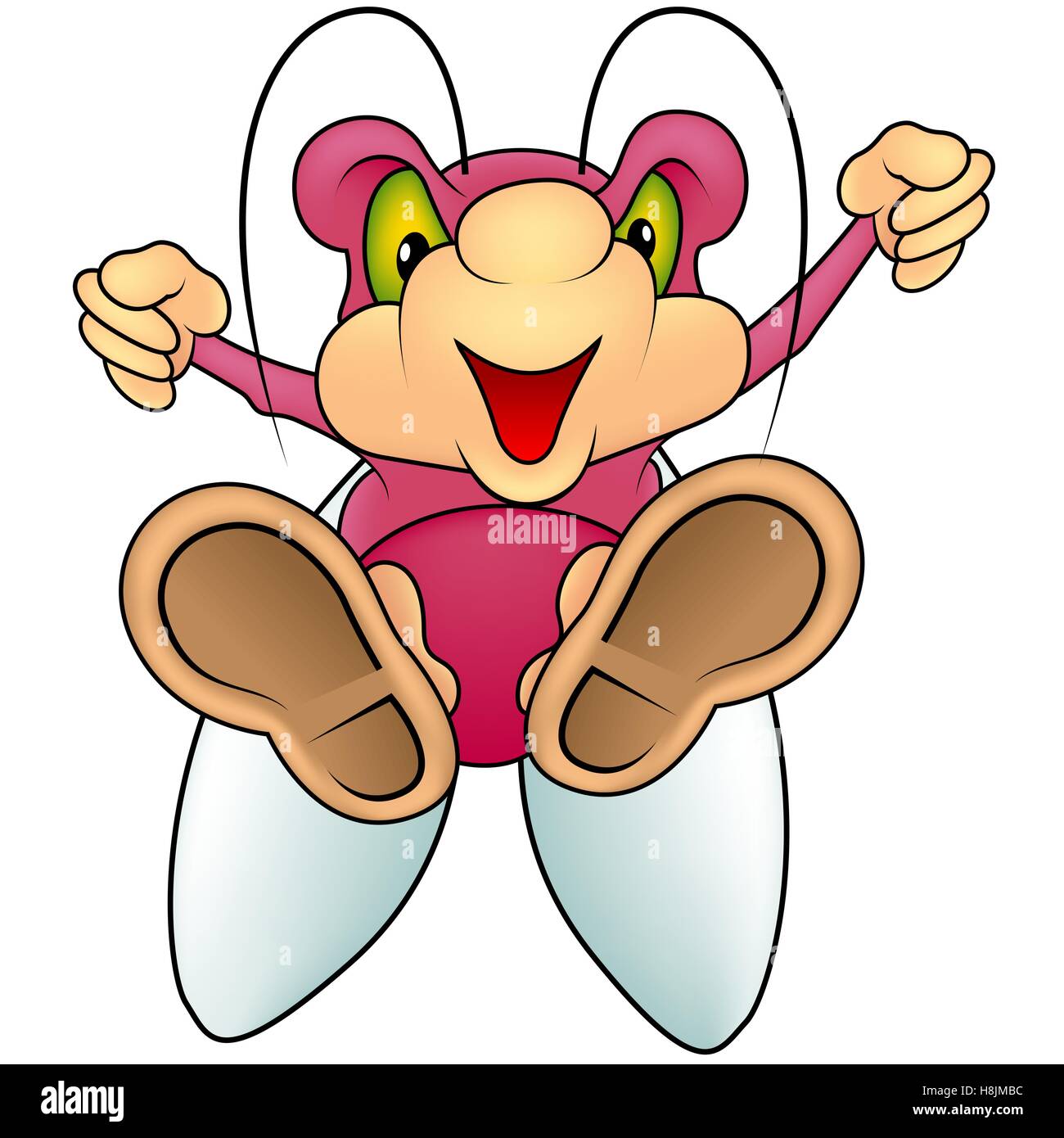 Jumping Small Fly Stock Vector Image & Art - Alamy