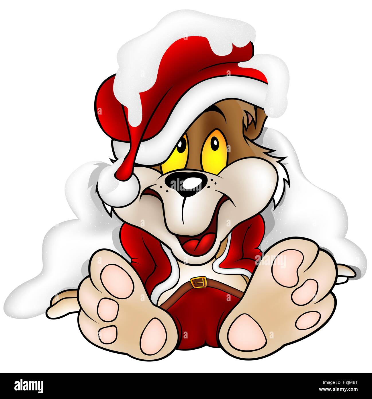 Santa cartoon art Cut Out Stock Images & Pictures - Alamy