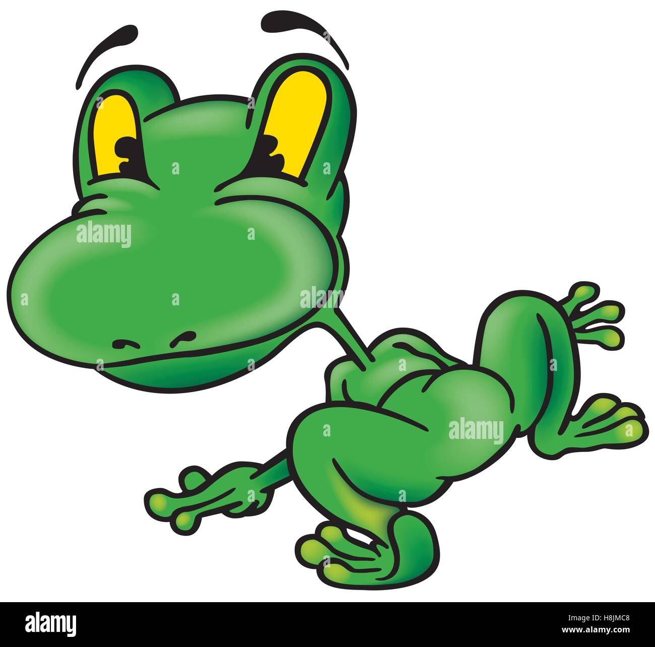 Frog back Stock Vector Images - Alamy