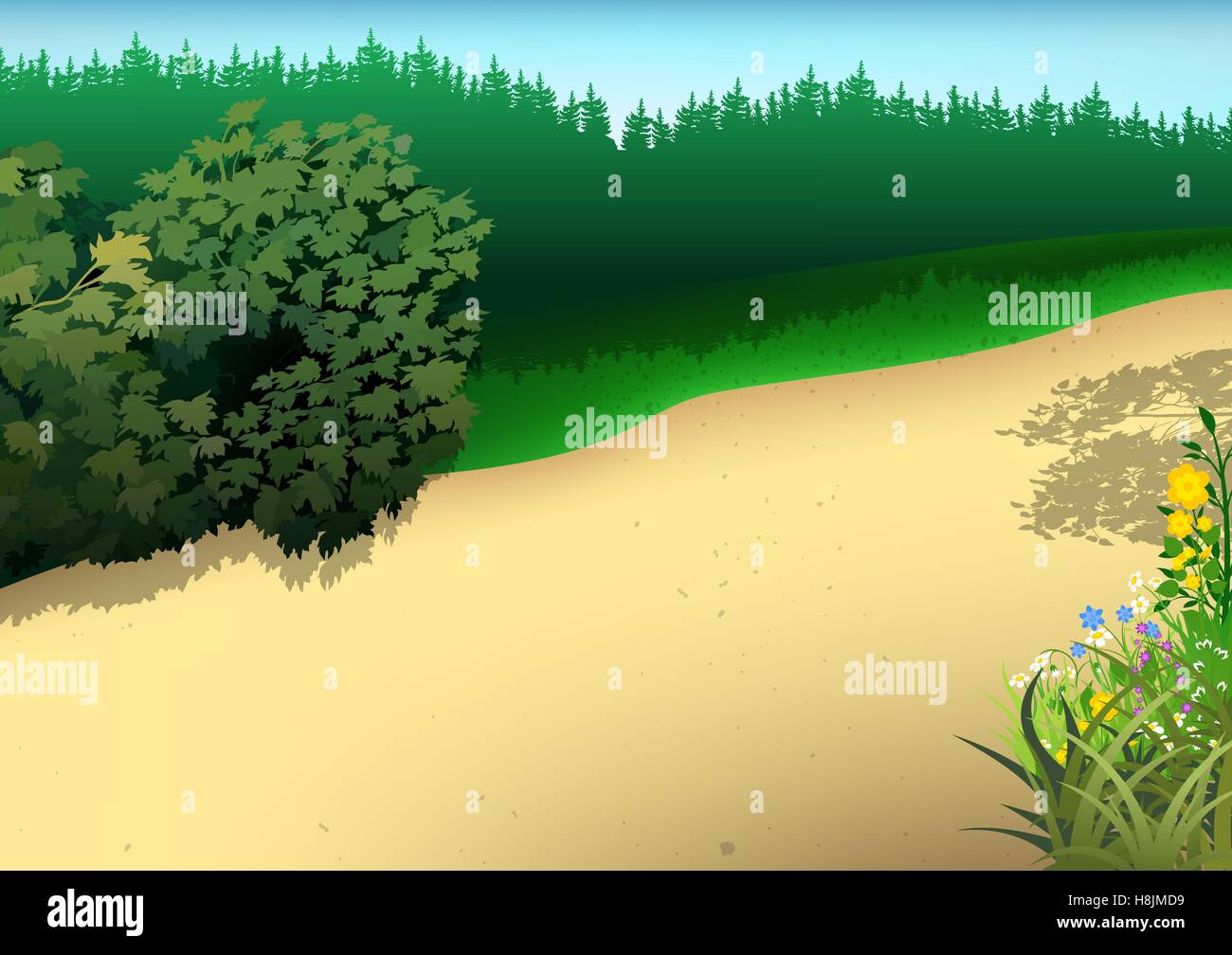 Vegetation path Stock Vector Images - Alamy