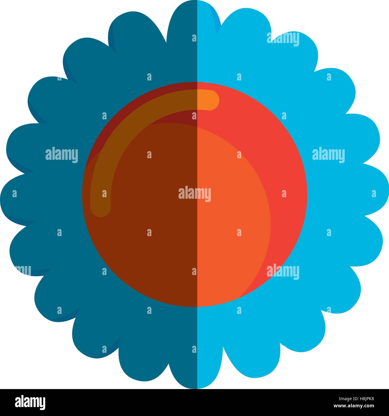 Singular flower bloom Stock Vector Images - Alamy
