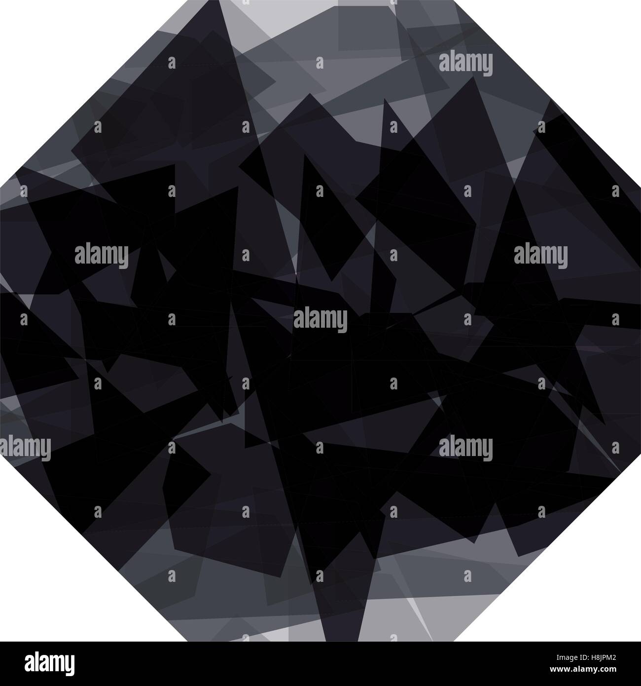 Polygonal figure icon. Geometric polygon and triangle theme. Vector ...