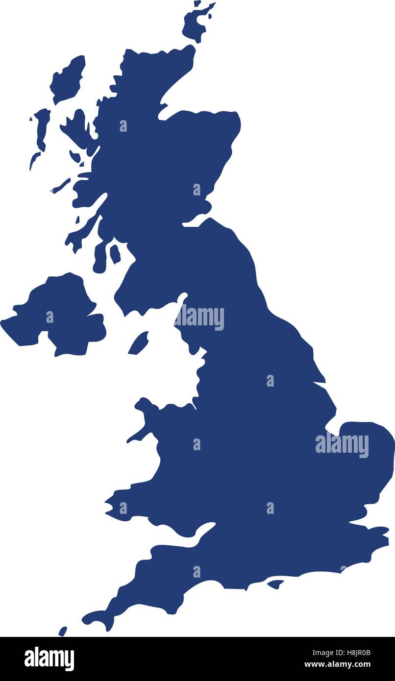 Uk Map Vector High Resolution Stock Photography and Images - Alamy