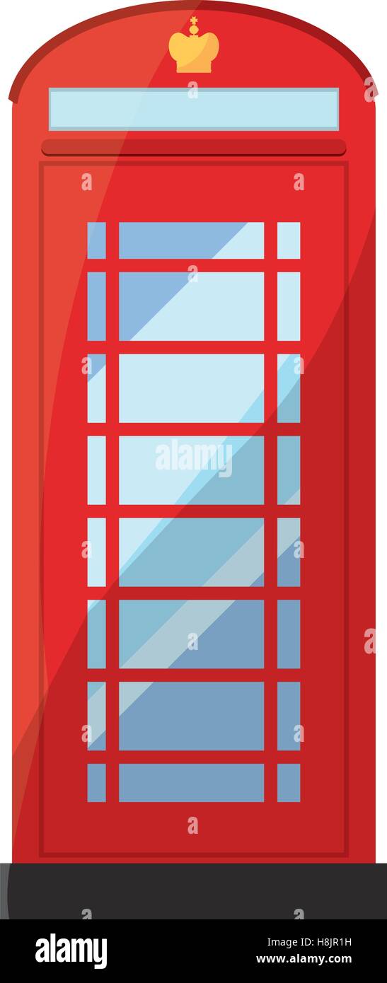Red telephone box Stock Vector Image & Art - Alamy