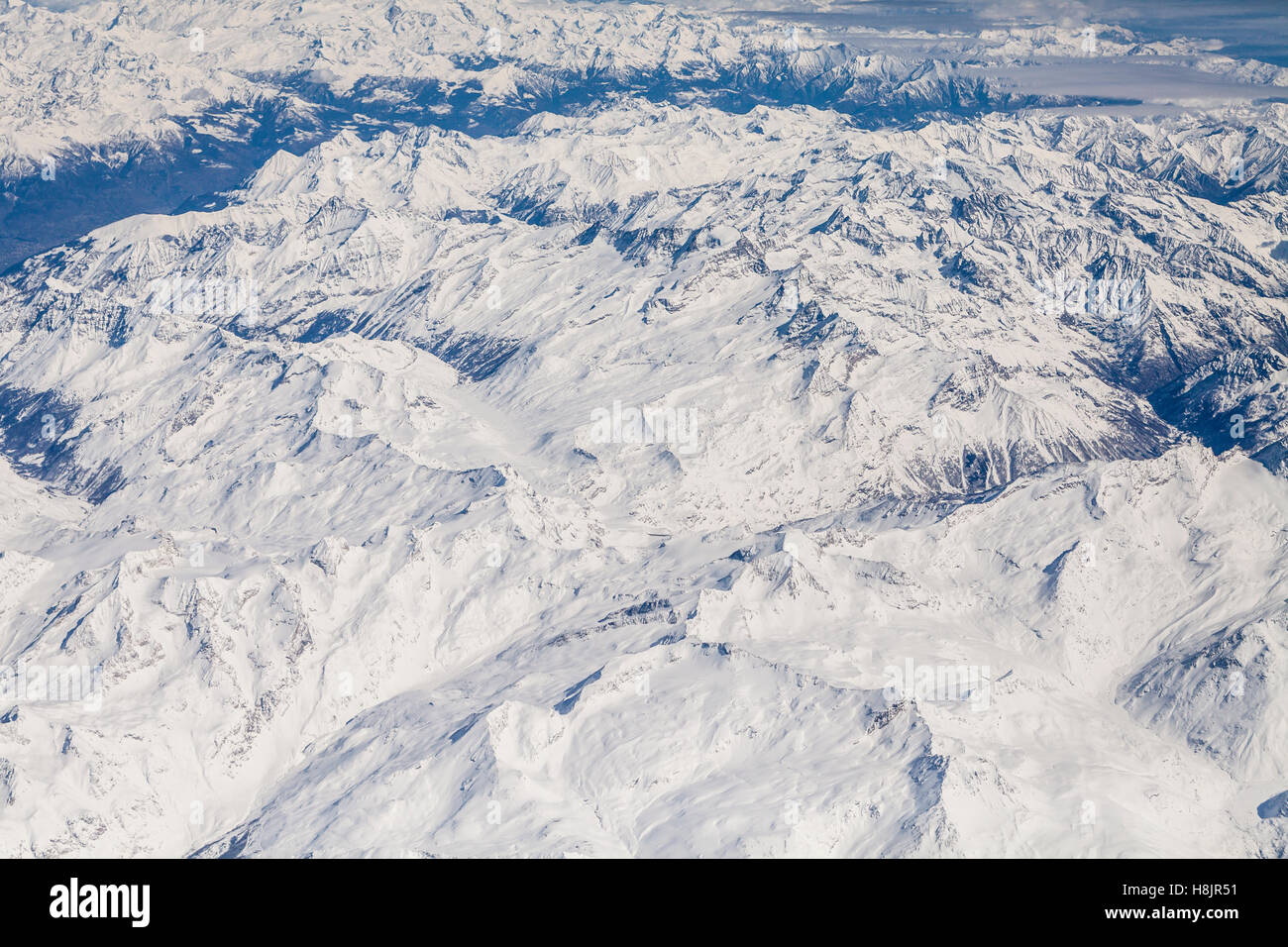 The mountainous relief of The Alps Stock Photo - Alamy