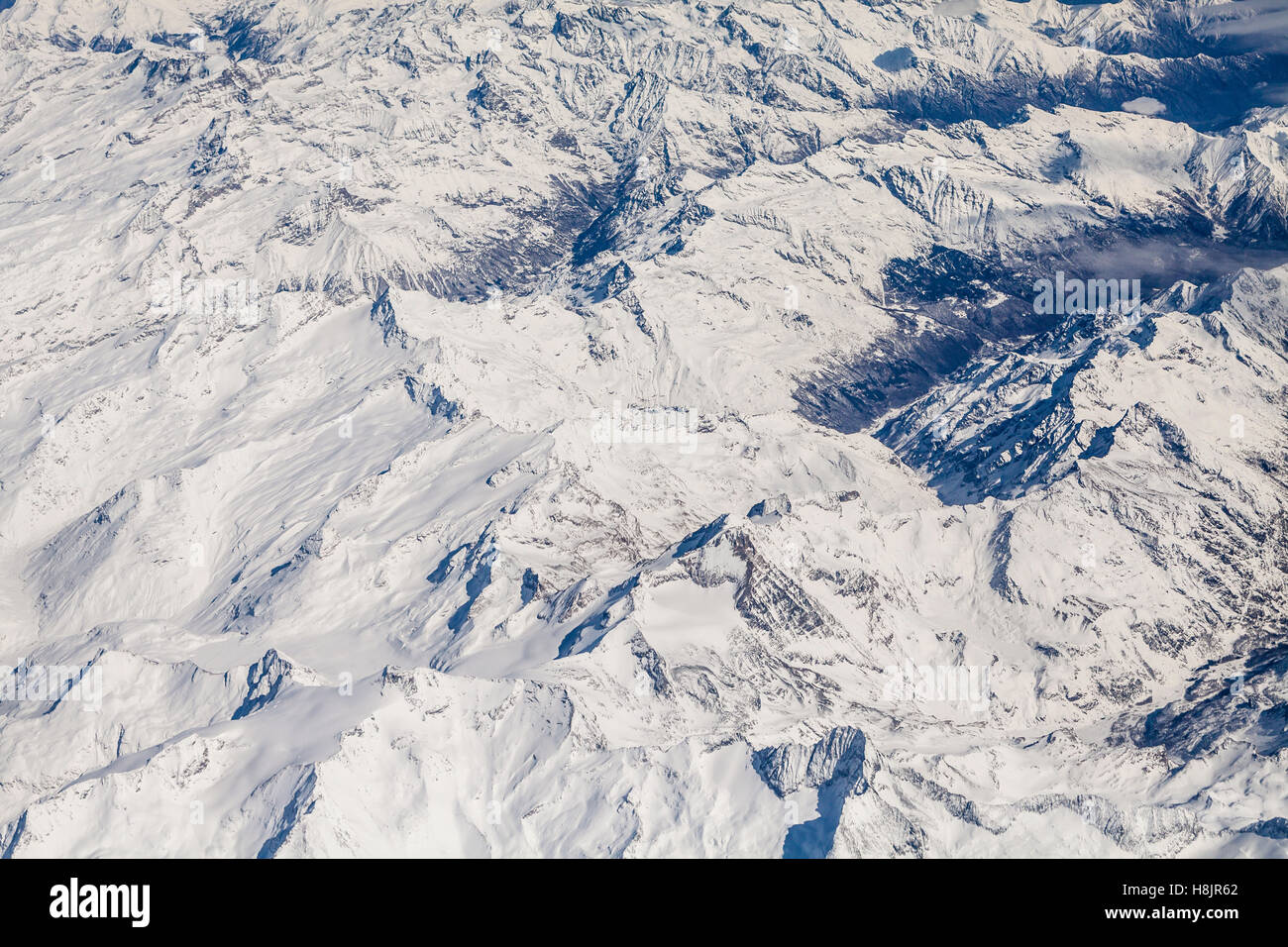 The mountainous relief of The Alps Stock Photo - Alamy