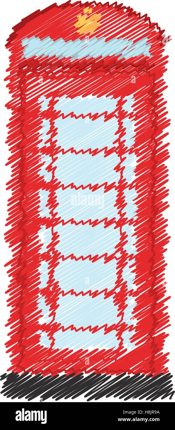 Red telephone box Stock Vector Image & Art - Alamy