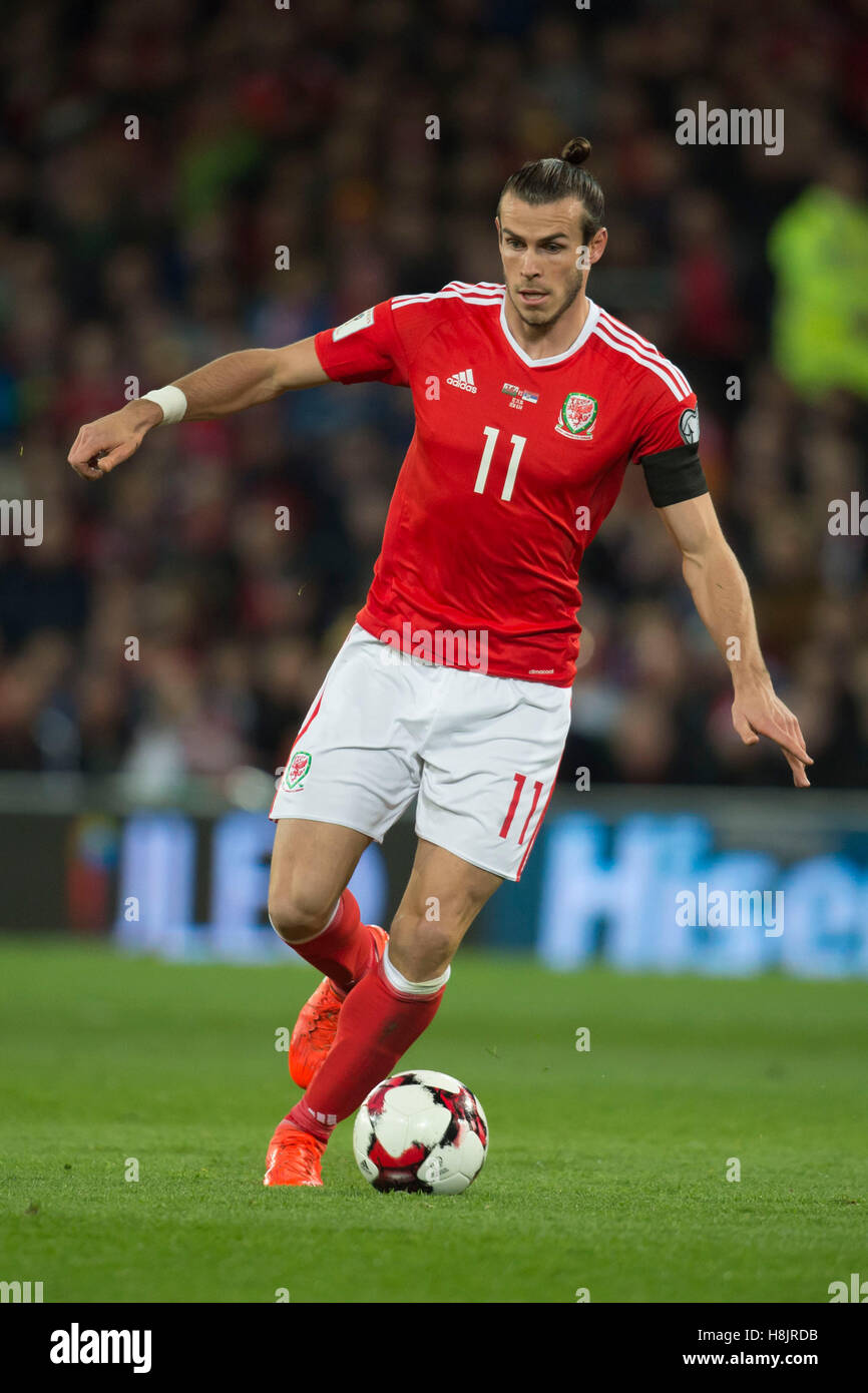 Wales footballer Gareth Bale in action Stock Photo - Alamy