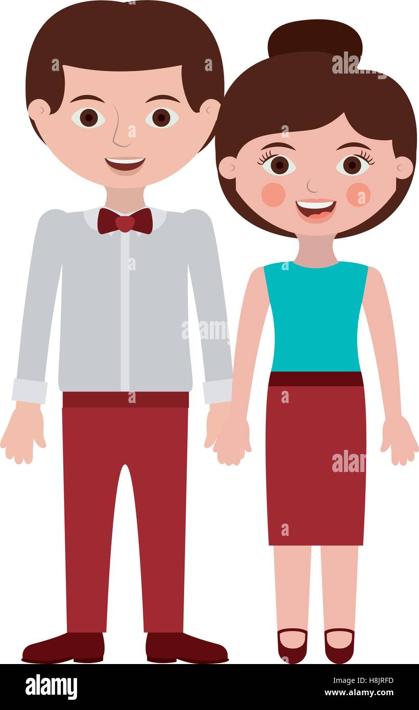 Couple cartoon icon. Relationship family love and romance theme ...