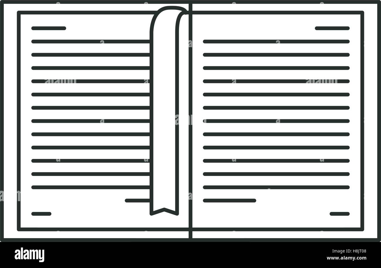 Book object icon. Education literature read and library theme. Isolated ...