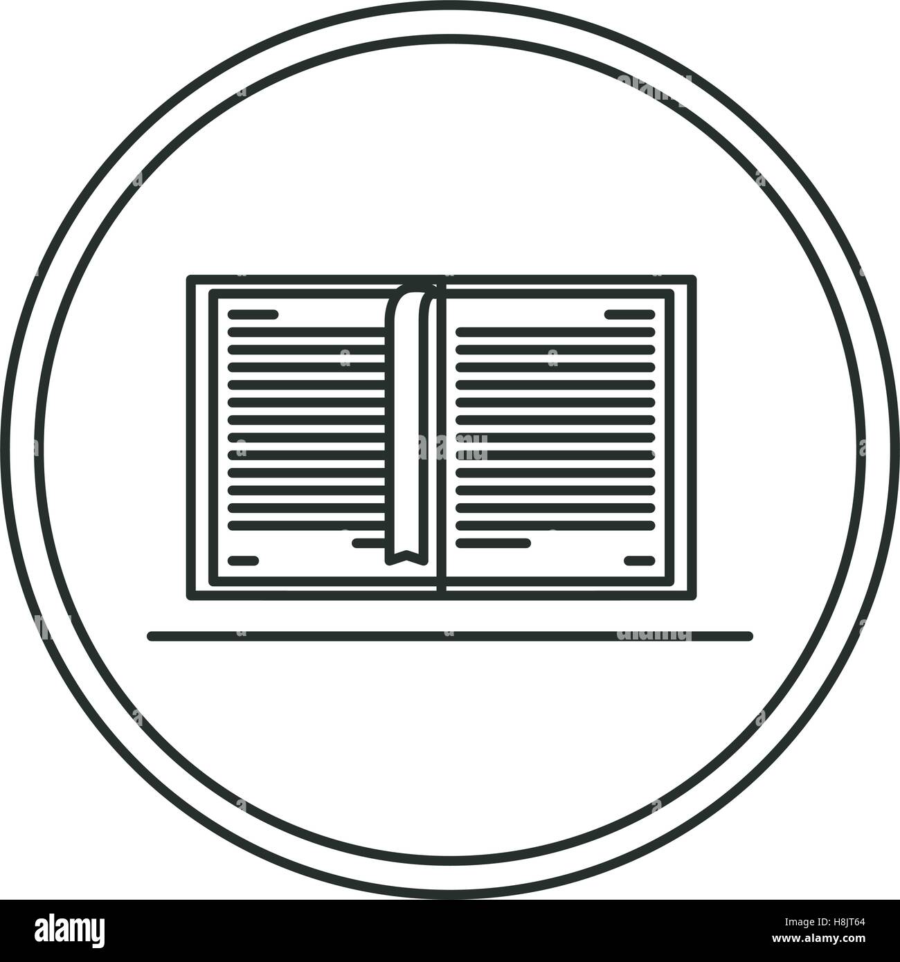Book object icon. Education literature read and library theme. Isolated ...