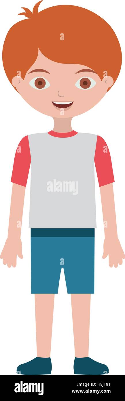 Boy cartoon icon. Kid childhood little people and person theme ...