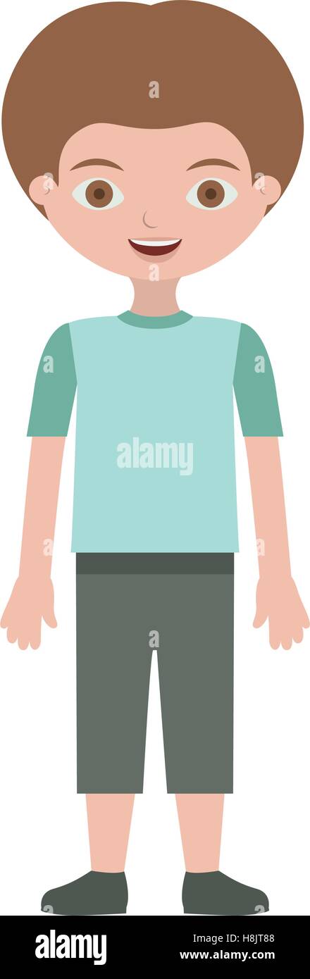 Boy cartoon icon. Kid childhood little people and person theme ...
