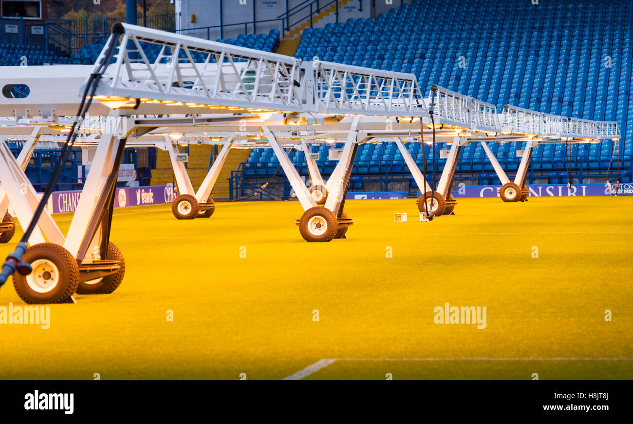 Mobile Lighting Rigs being used on the pitch at Sheffield Wednesdays ...