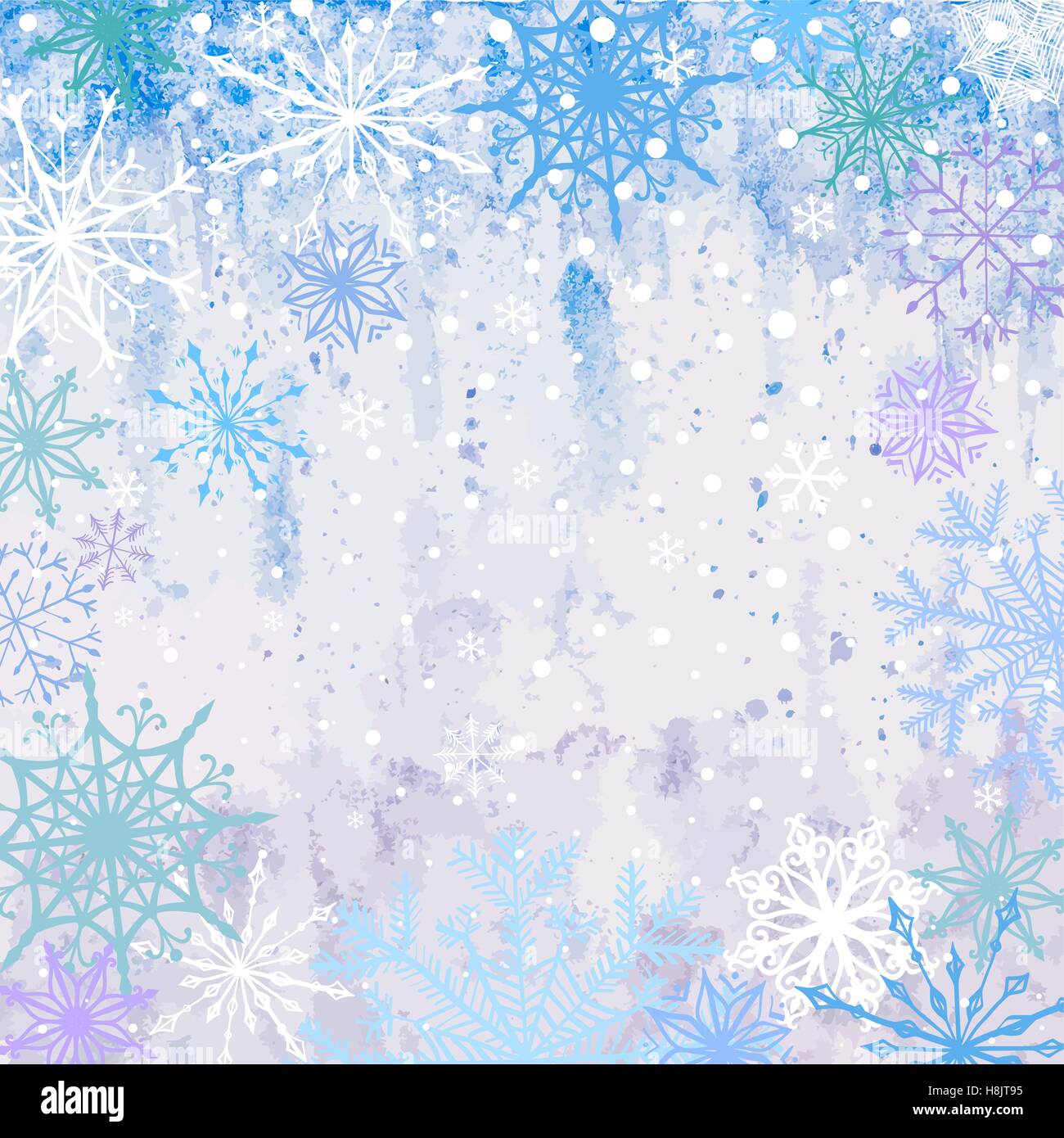 White snowy winter Stock Vector Images - Alamy