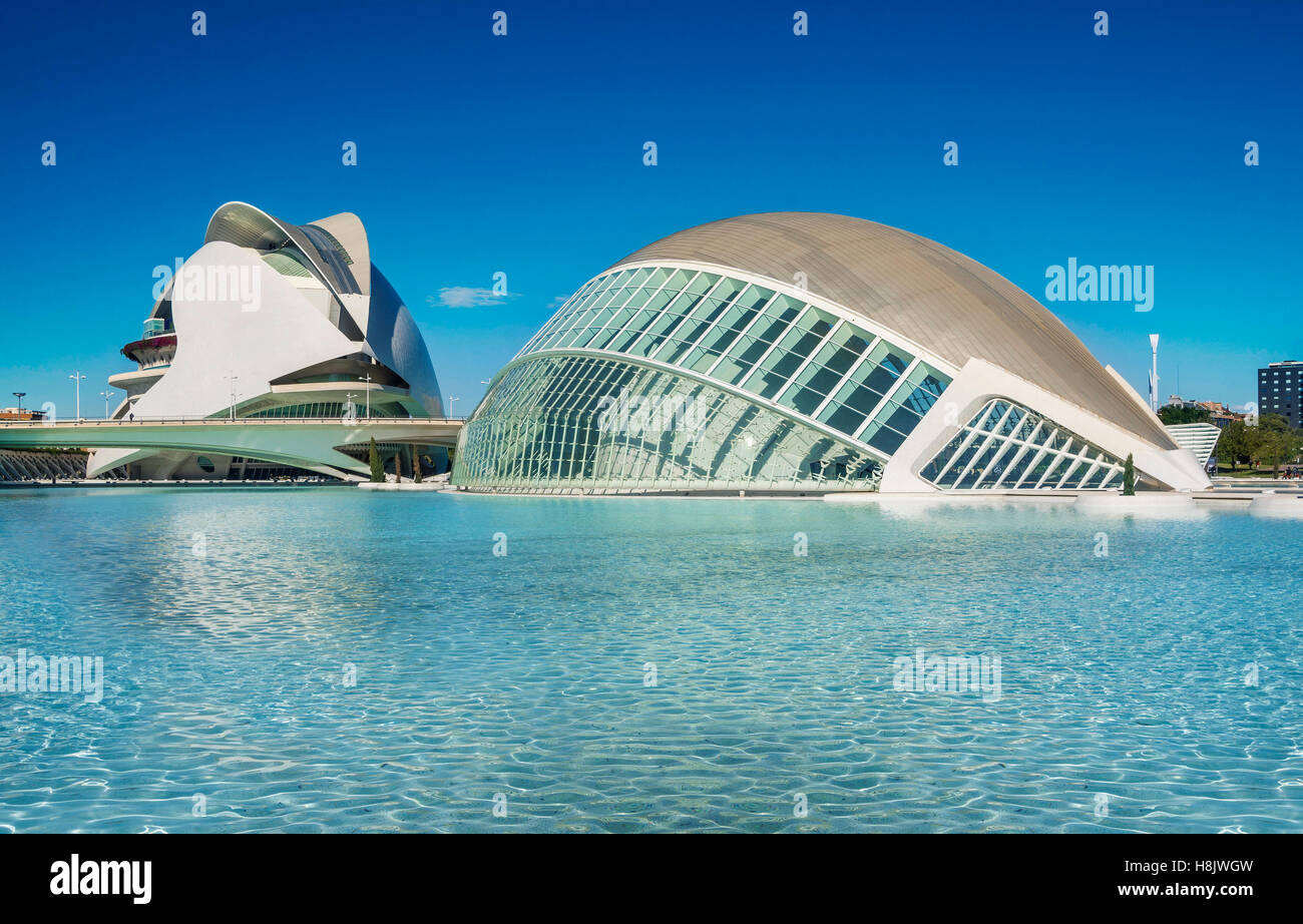 City of Arts and Sciences, modern complex architecture in Valencia ...
