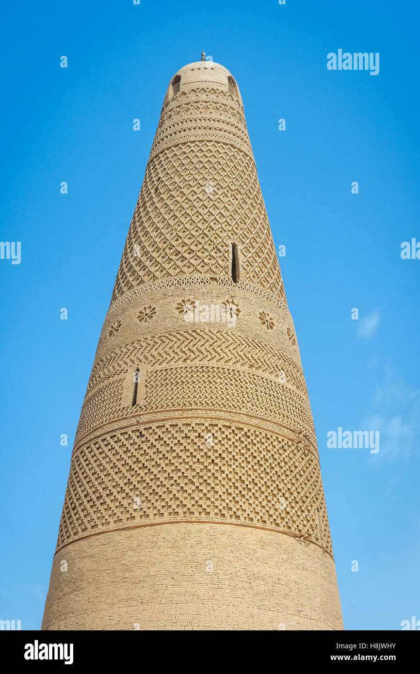 Emin minaret, the highest minaret in China. Turpan, Xinjiang Stock ...